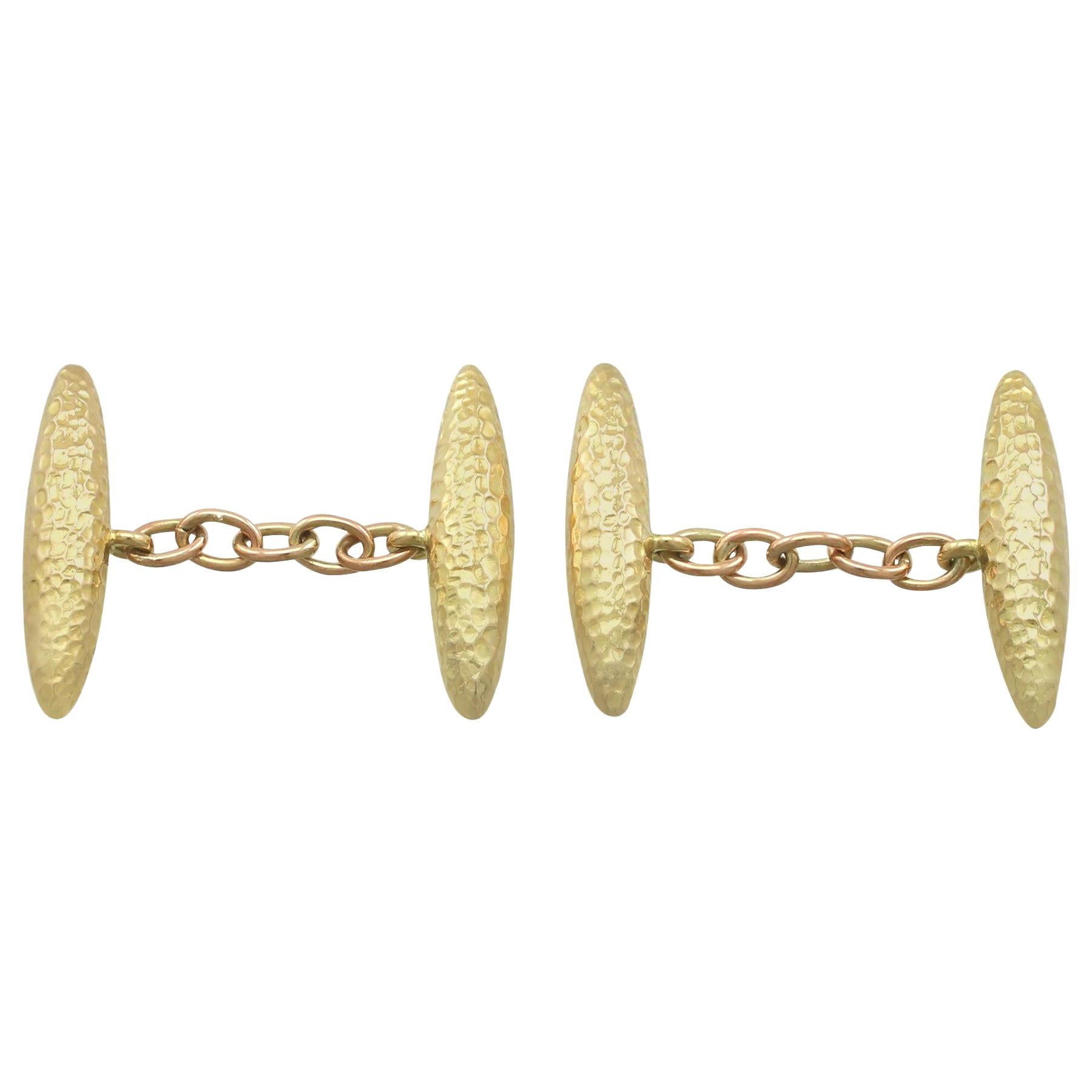 Antique Wièse Gold Cufflinks For Sale at 1stDibs
