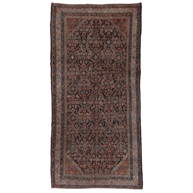 1910s Antique Persian Farahan Gallery Carpet, Allover Herati Design ...