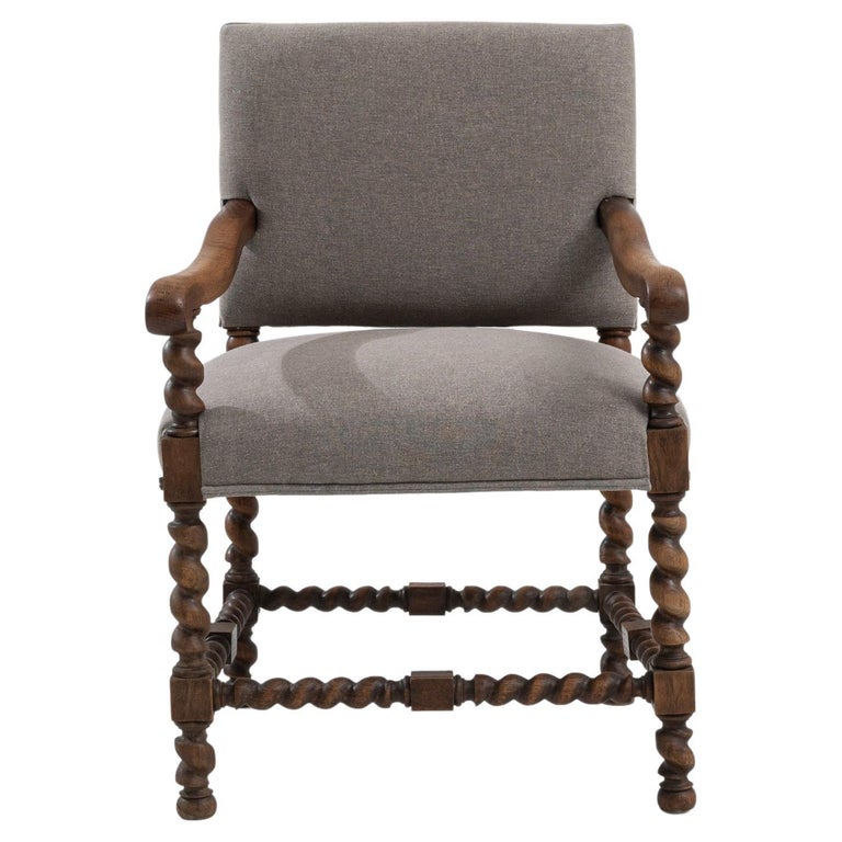1910s French Upholstered Armchair For Sale at 1stDibs