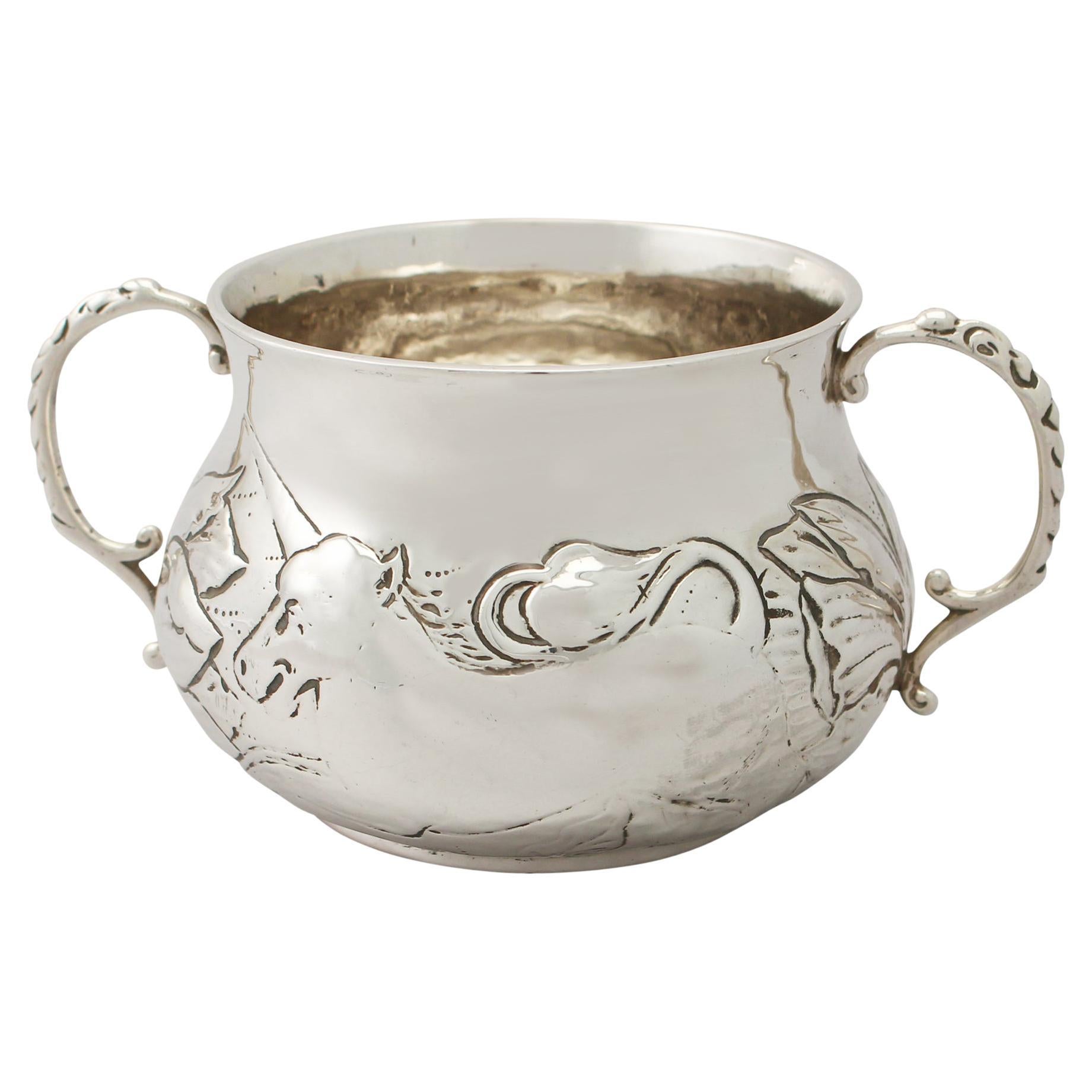 A Charles II Antique Silver Porringer at 1stDibs