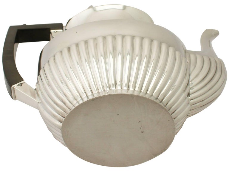 1913 George V Queen Anne Style Sterling Silver Coffee Pot at 1stDibs