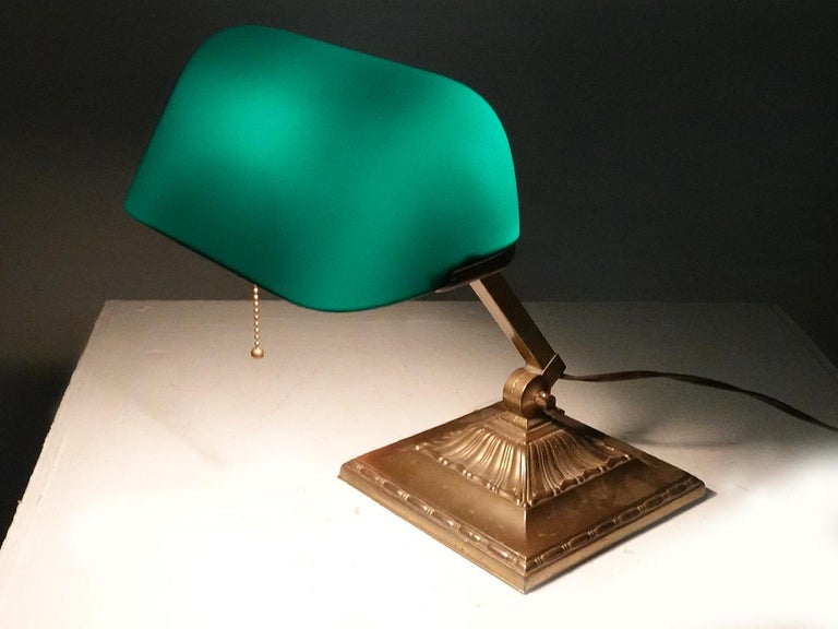 1916 Emeralite Table Lamp at 1stDibs