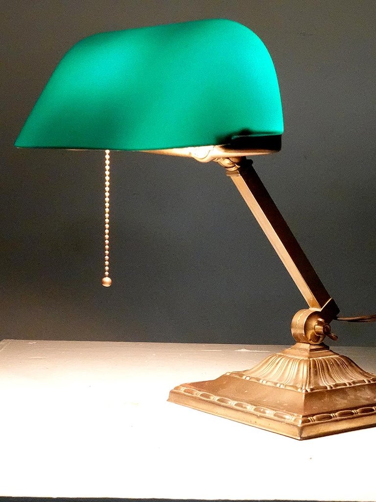 1916 Emeralite Table Lamp at 1stDibs