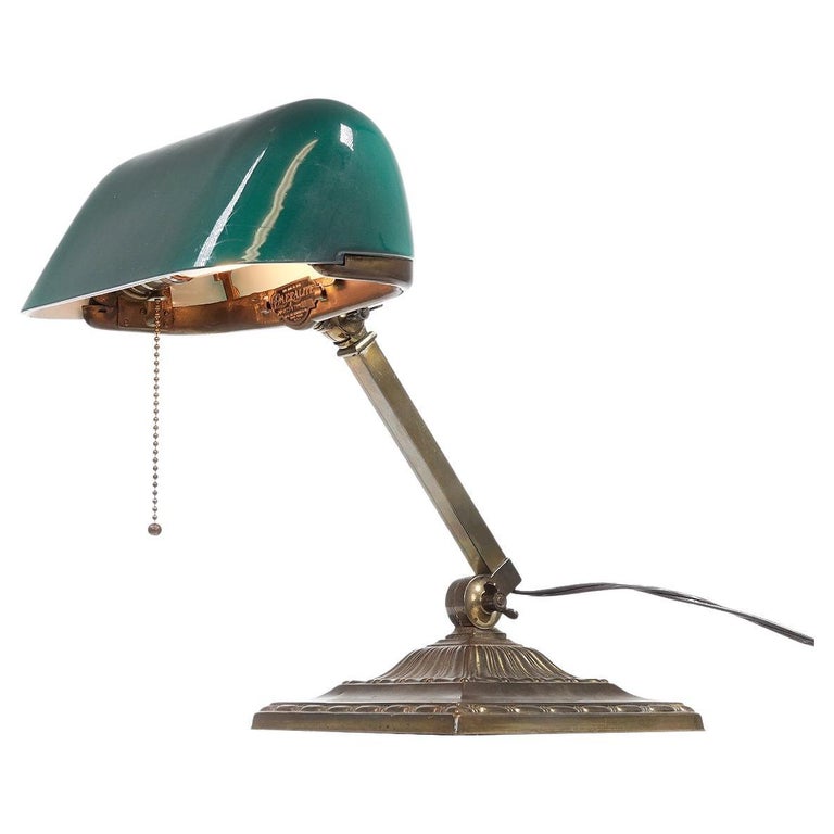 1916 Emeralite Table Lamp at 1stDibs