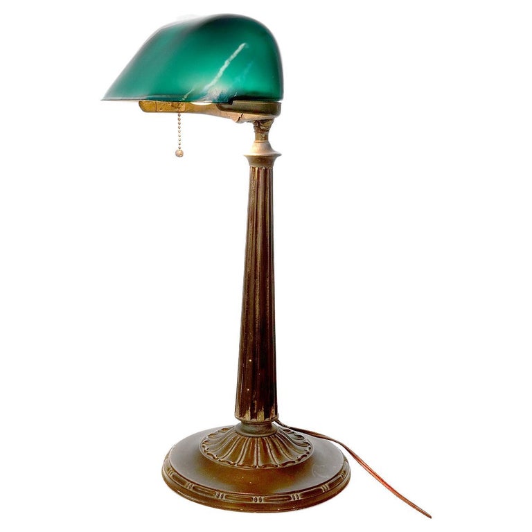 1916 Emeralite Table Lamp at 1stDibs