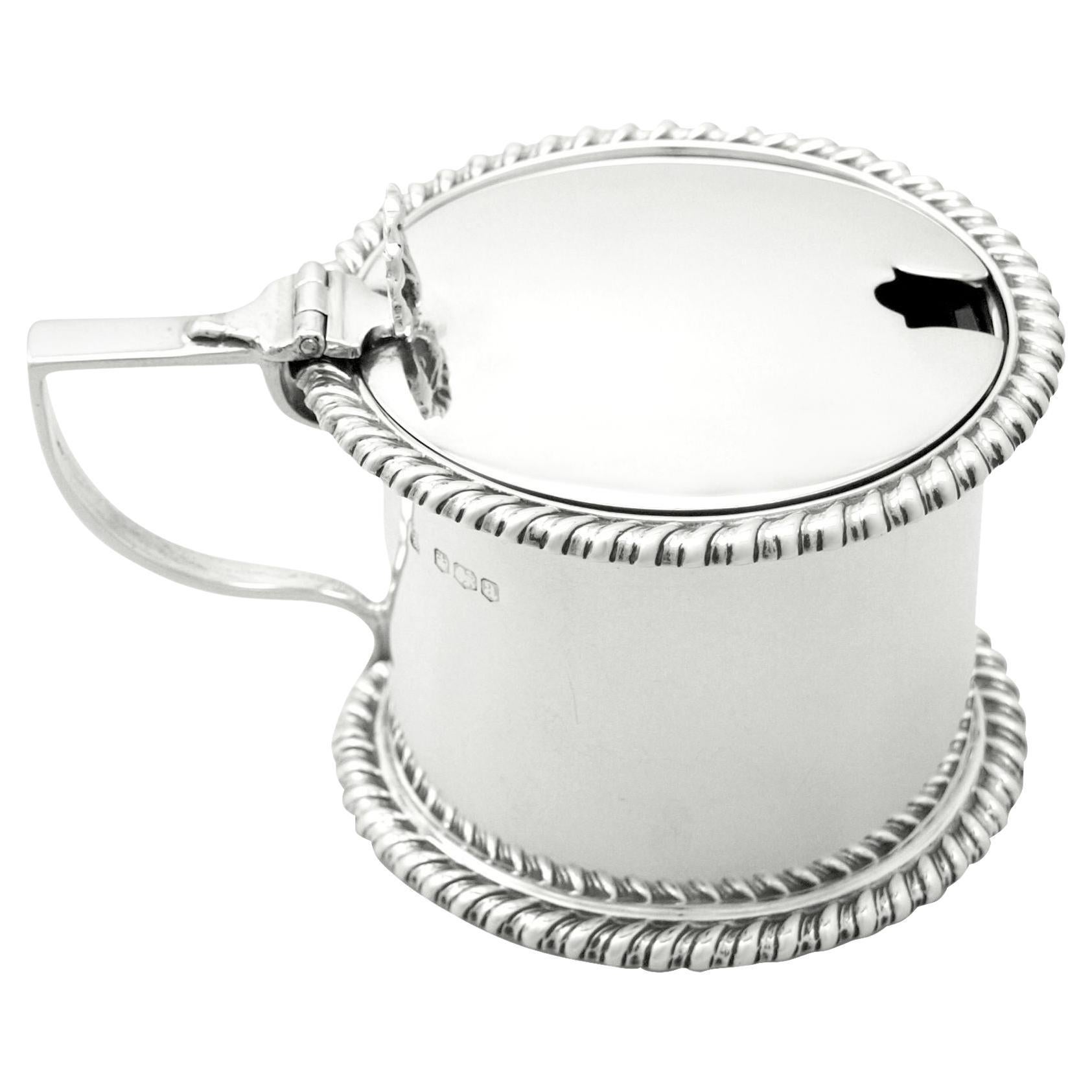 Hester Bateman Rare George III Drum Mustard Pot at 1stDibs