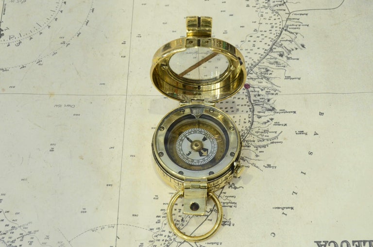 1918s Barke's Magnetic Nautical Pocket Compass Antique Marine ...