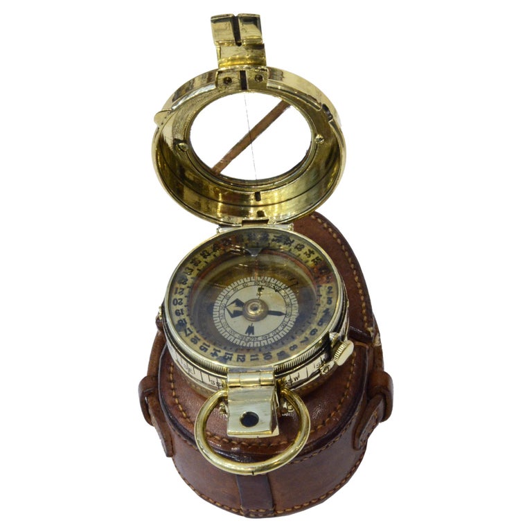 1918s Barke's Magnetic Nautical Pocket Compass Antique Marine ...