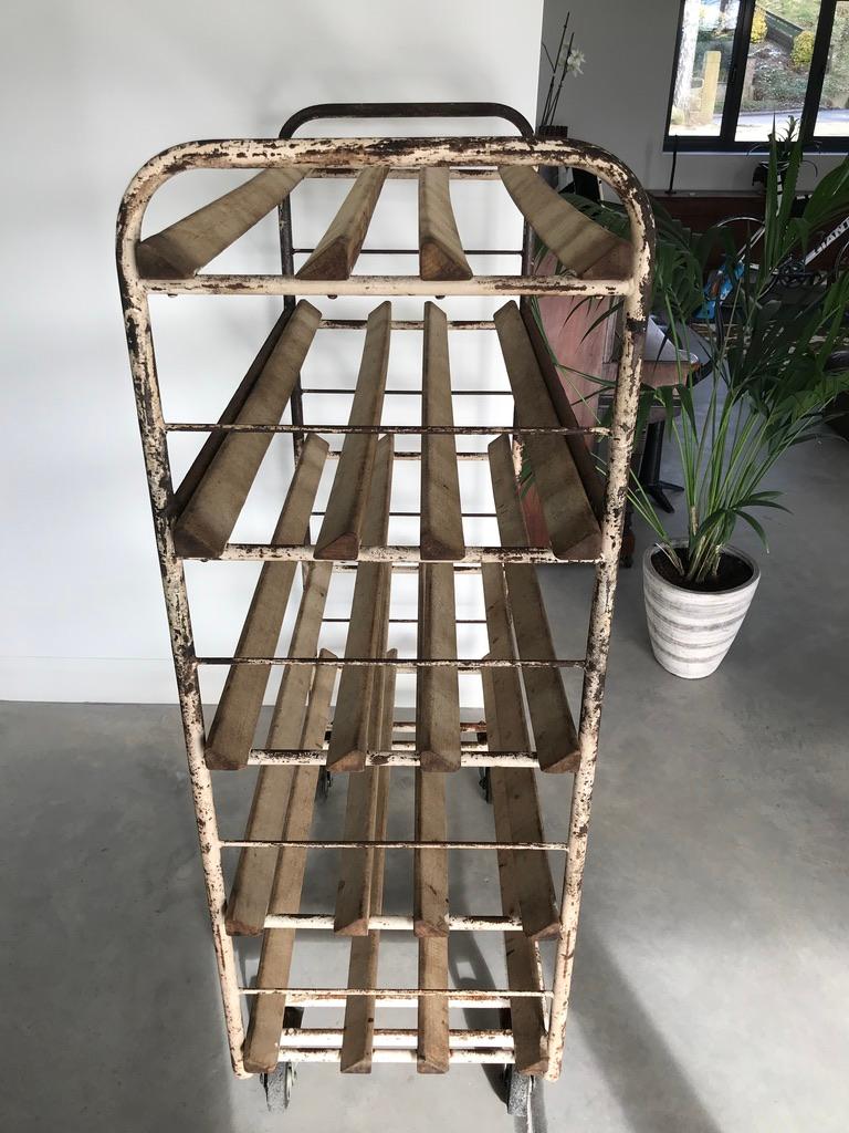 1920-1930s Original Vintage Metal French Bread Shelving Rack / Shop ...