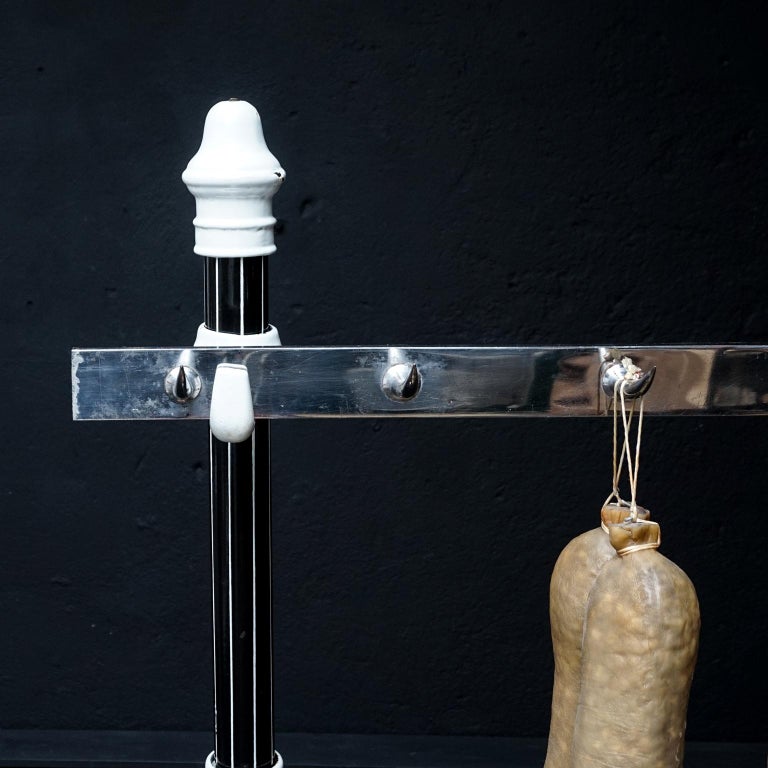 1920s Art-Deco Black&White Enamelled Cast Iron Butcher Meat Counter ...