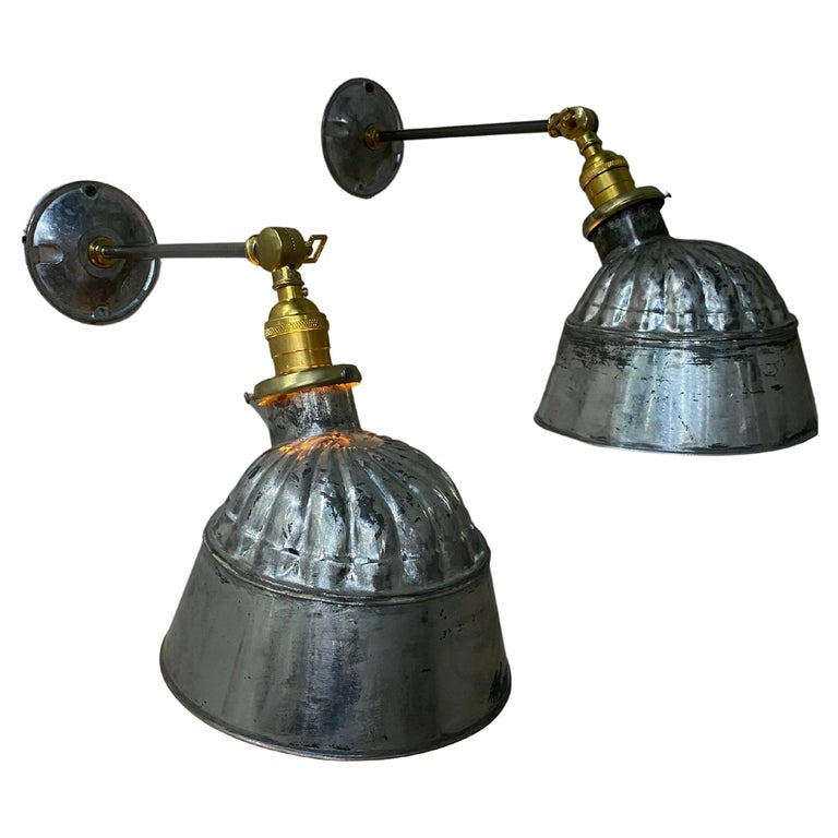 1920 IP Frink Metal Articulating Reflector Sconces Lights For Sale at ...