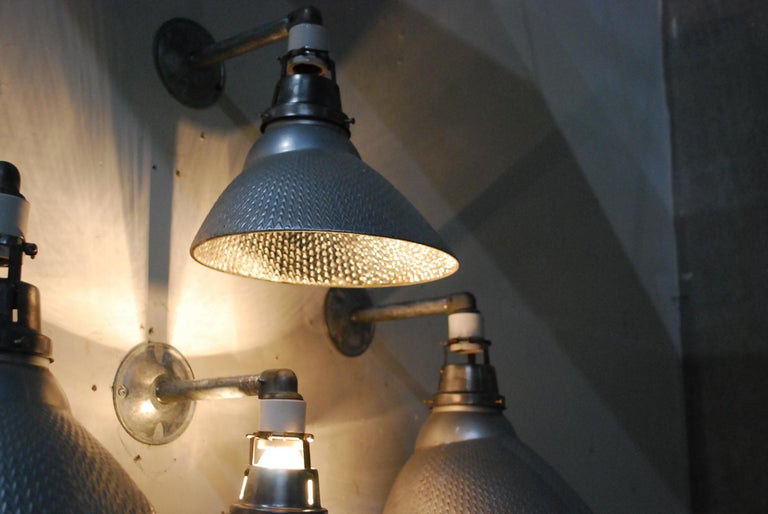 1920 Mercury Glass X-Ray Shades Sconces Set of 10 For Sale at 1stDibs