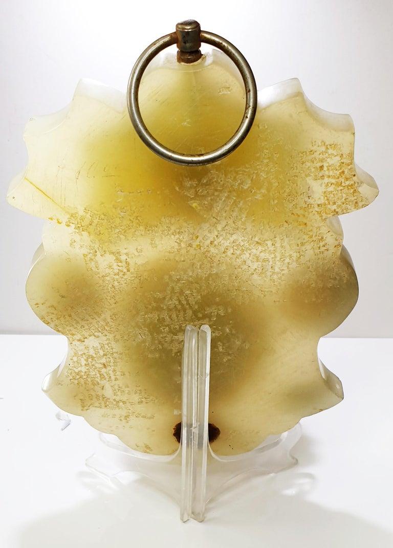 1920's Holy Water Font Lady of Guadalupe and Angel in Alabaster and ...