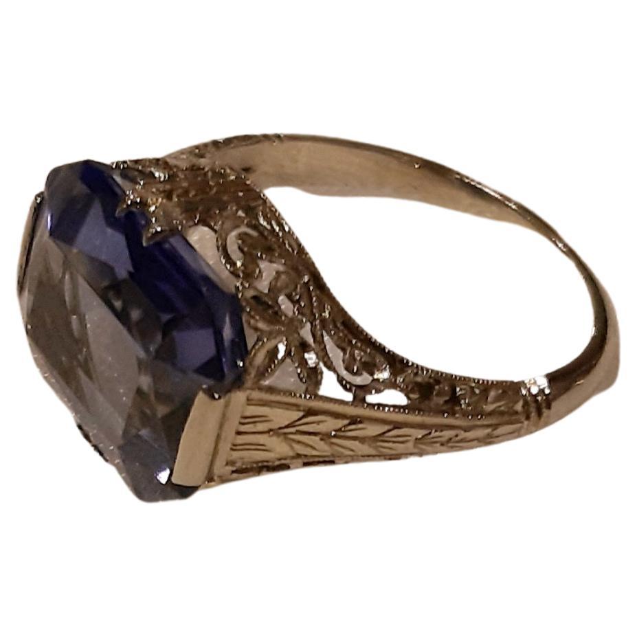 Antique Paste Five Stone Silver Gold Ring For Sale at 1stDibs | paste ...