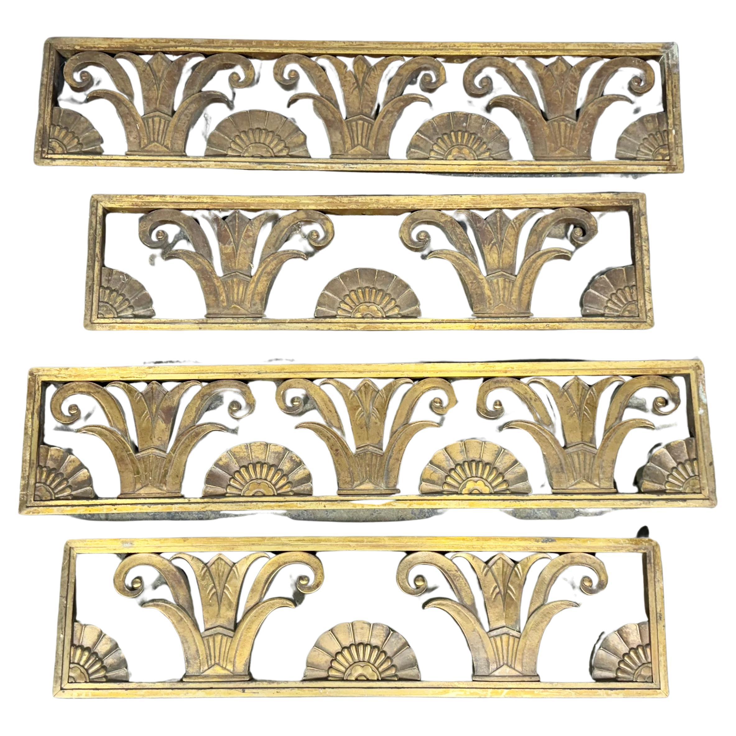 1920's, 30's Art Deco Architectural Grates / Grills , Stylized Bronze ...