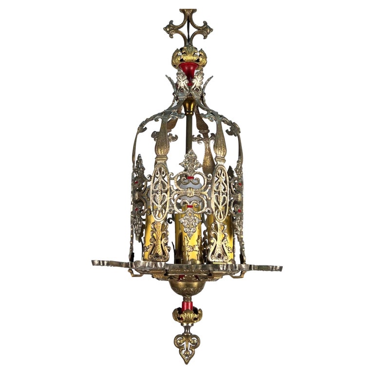 1920's American 6 Light Lantern by Max Schafer For Sale at 1stDibs