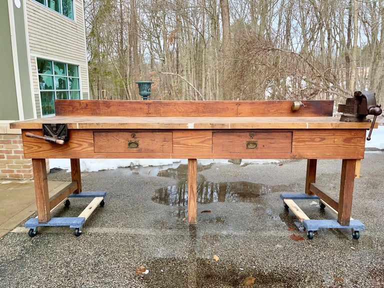 1920s American Built Workshop Table For Sale at 1stDibs | richards ...