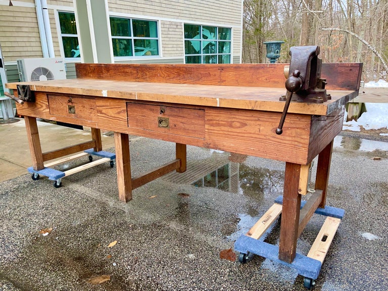 1920s American Built Workshop Table For Sale at 1stDibs | richards ...