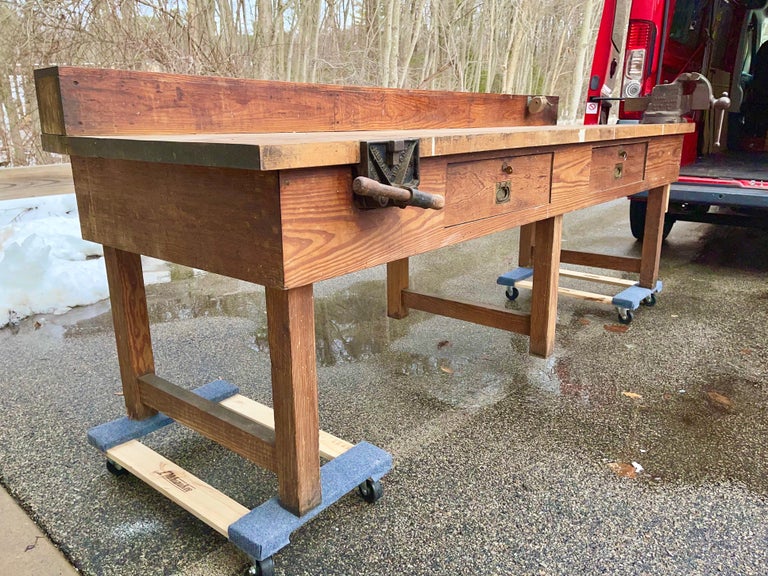 1920s American Built Workshop Table For Sale at 1stDibs | richards ...