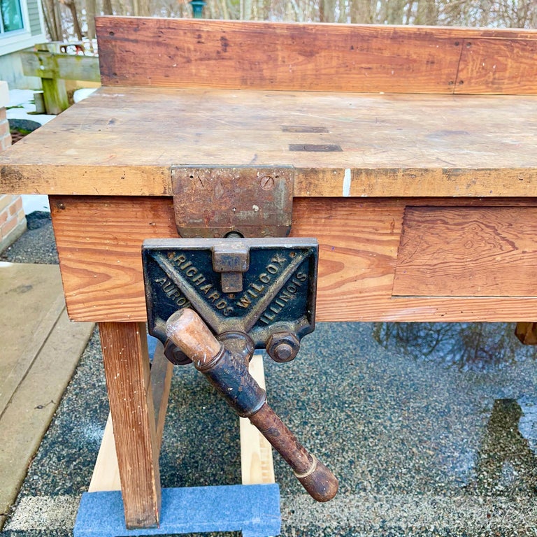 1920s American Built Workshop Table For Sale at 1stDibs | richards ...