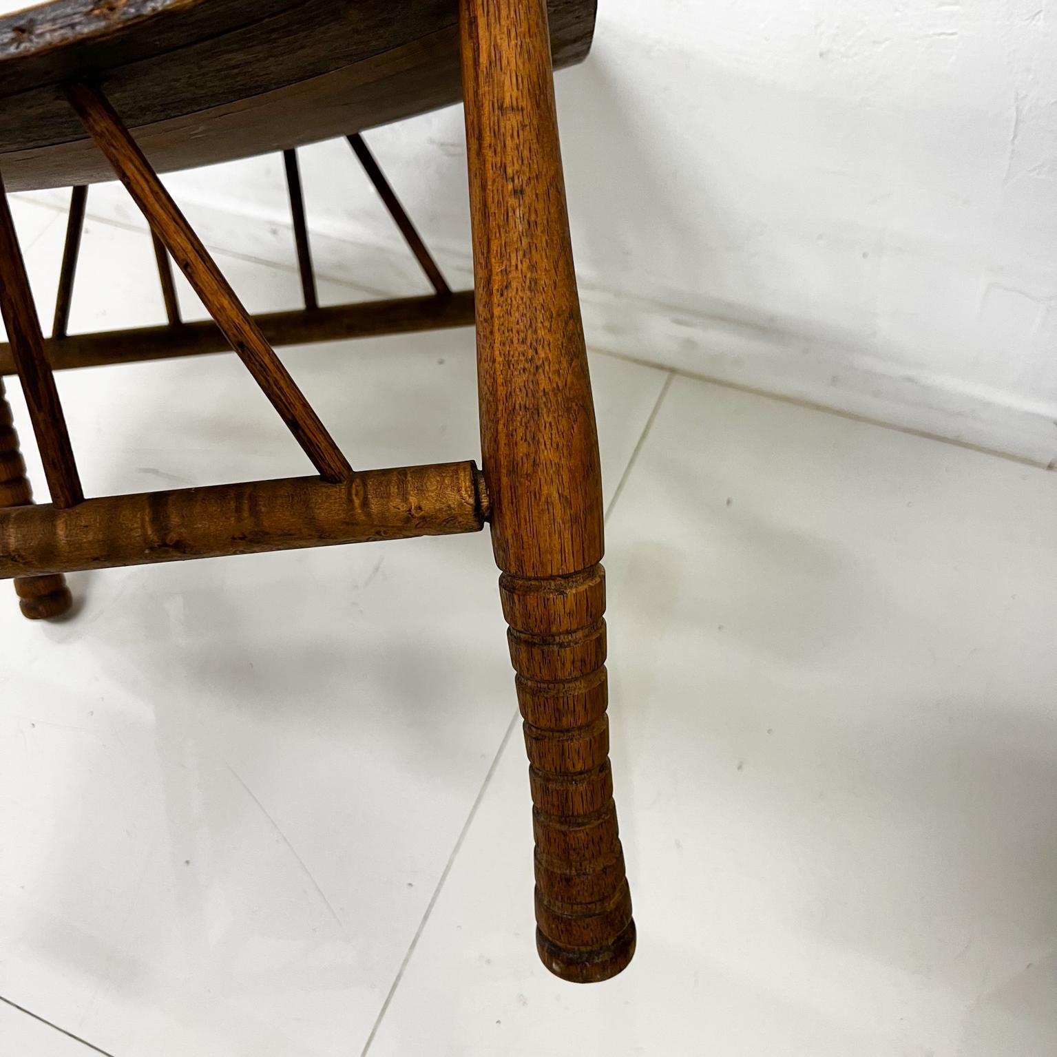1920s Antique Egyptian Revival Thebes Bentwood Oak Stool For Sale at ...