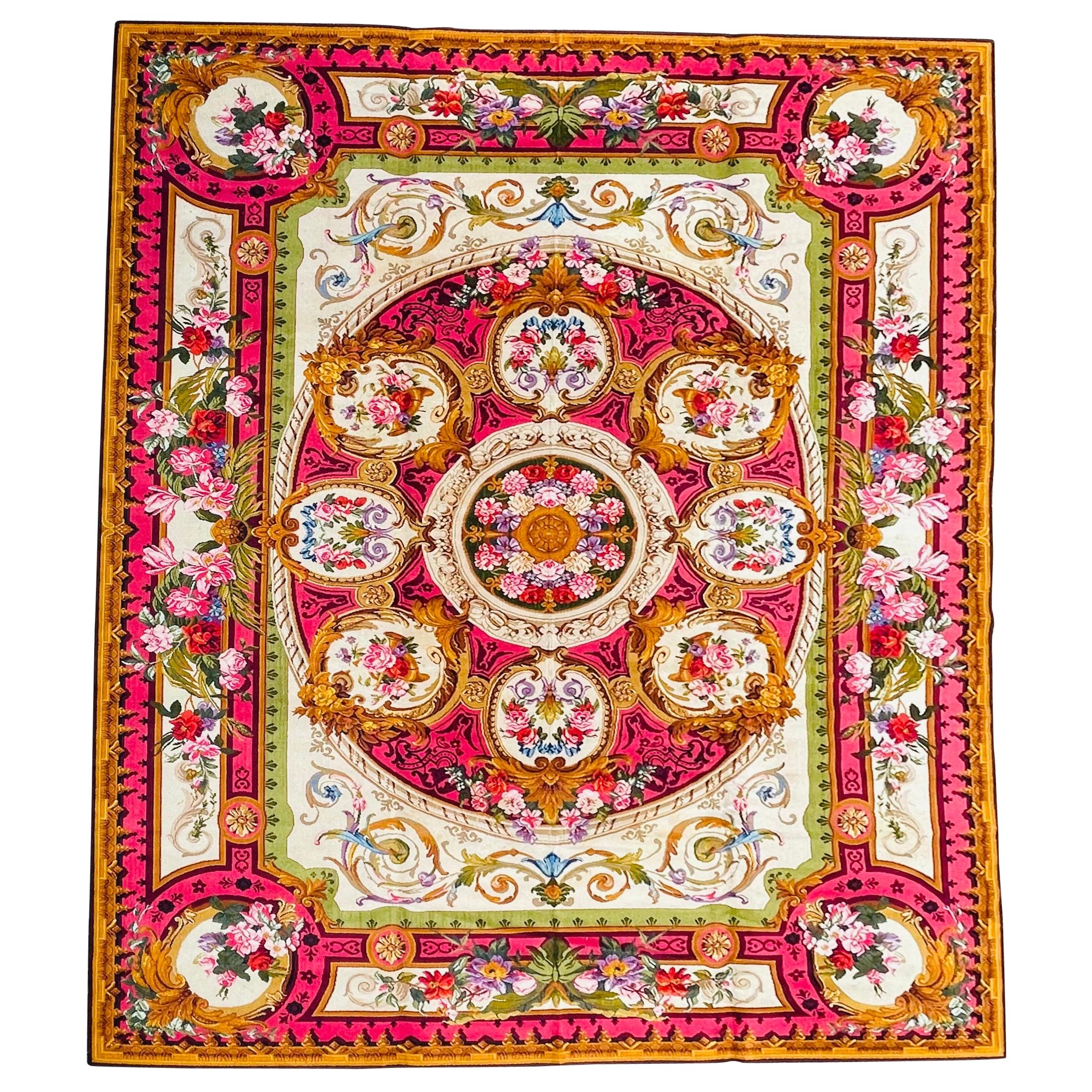 1920's Antique English Chenille Rug 12 by 15 at 1stDibs
