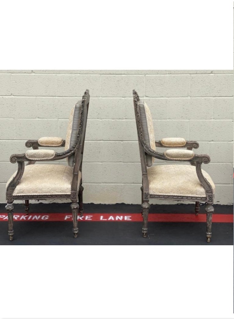 1920’s Antique Italian Set of 4 Arm Chairs at 1stDibs
