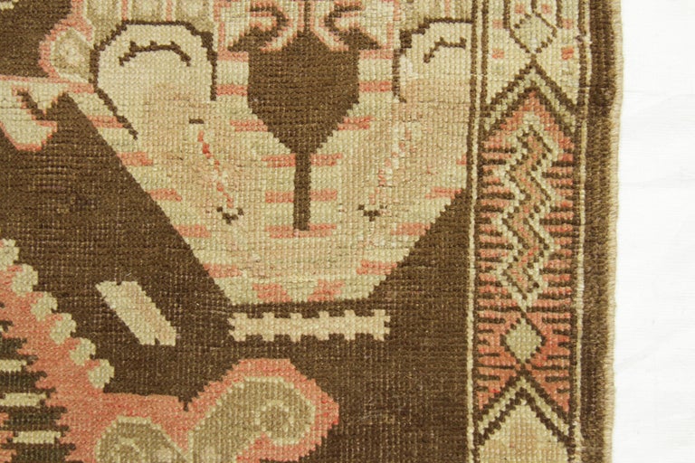 1920s Antique Persian Rug Karabagh Design with Classic Medallion and ...