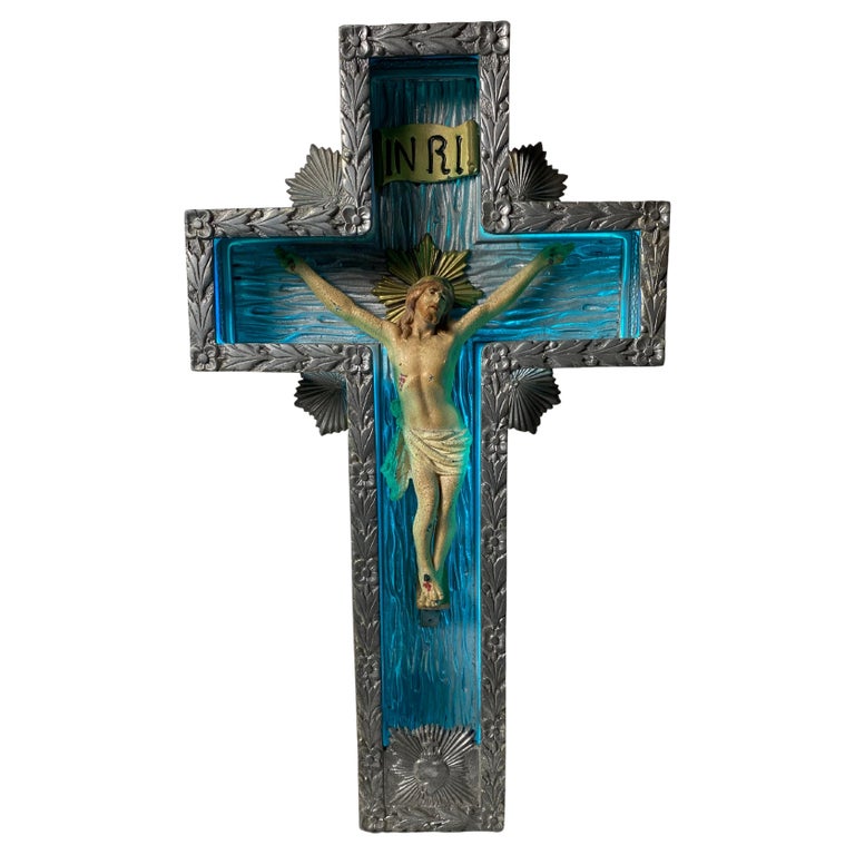 1920s Art Deco Cast Aluminum and Neon Crucifix. at 1stDibs