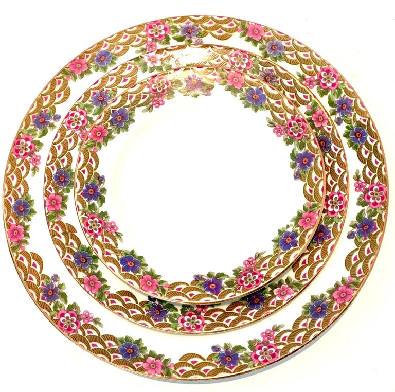 1920'S Art Deco French Limoges and 24 Karat Gold Dinnerware By, Jean ...