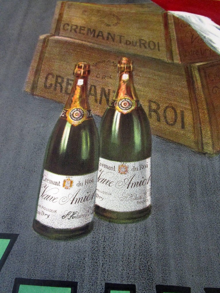 1920s Art Deco Poster by Cappiello: Veuve Amiot "King of Sparkling ...