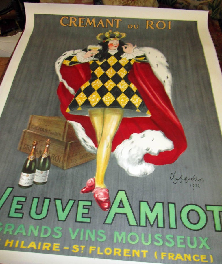 1920s Art Deco Poster by Cappiello: Veuve Amiot "King of Sparkling ...