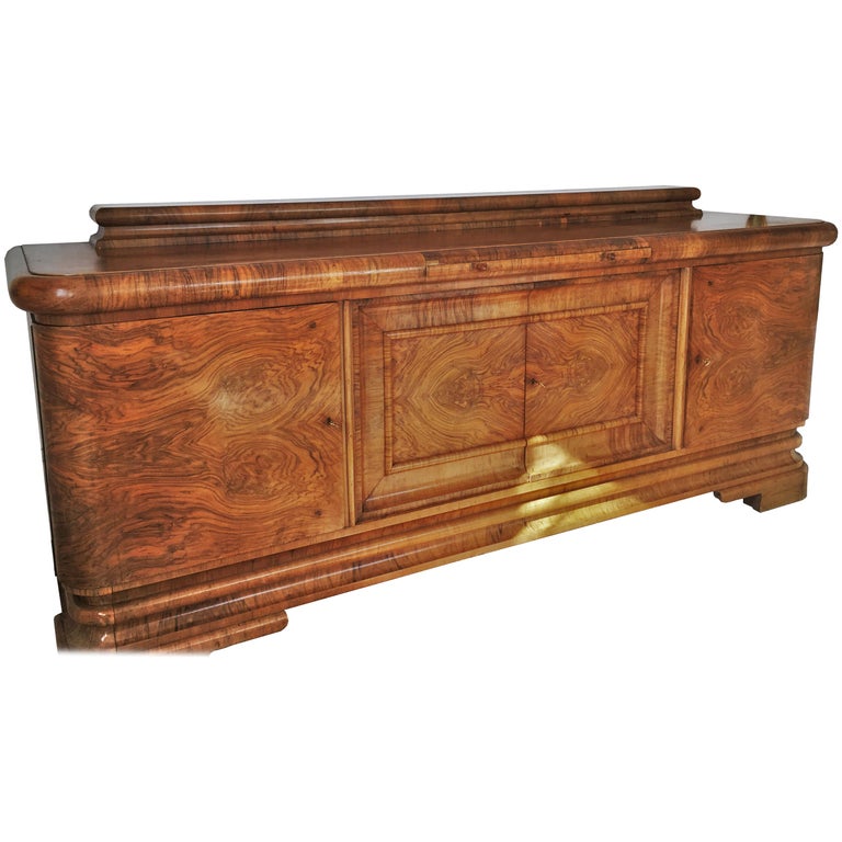 1920s Art Deco Walnut Sideboard at 1stDibs