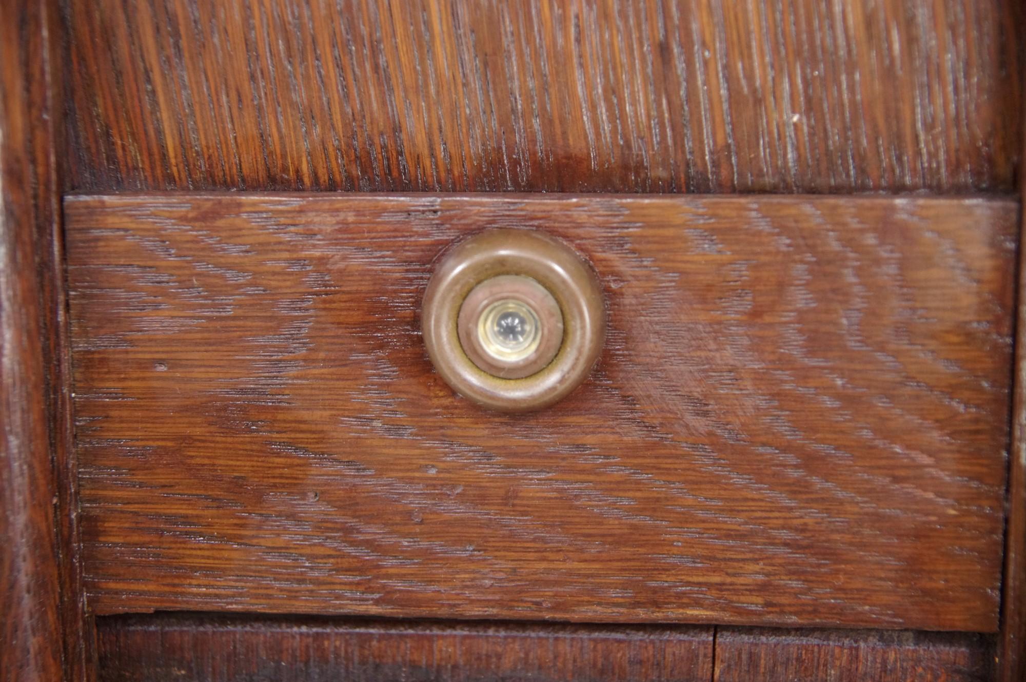 1920s Arts and Crafts Chestnut Privacy Door 9 Panel For Sale at 1stDibs