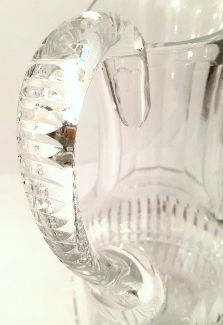 1920'S Baccarat Style Brilliant Cut-Crystal Handled Pitcher at 1stDibs