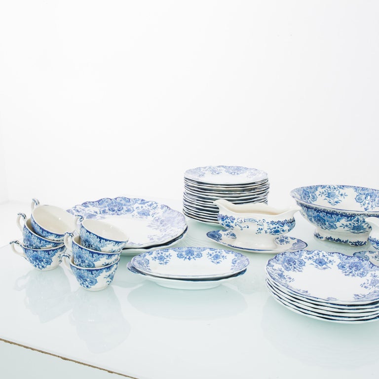 1920s Belgian Porcelain Dinner Set at 1stDibs