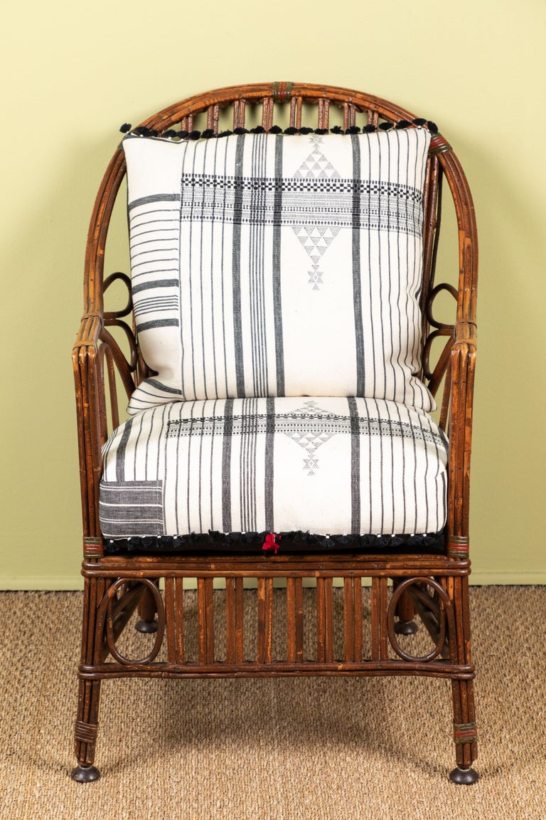 1920s Bent Wood Chair with Injiri Upholstery For Sale at 1stDibs