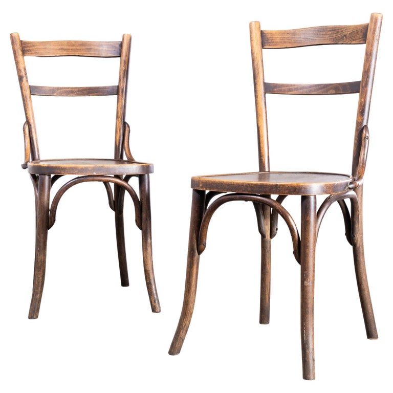 1920s Bentwood Debrecen Ladder Back Dining Chairs, Pair For Sale at 1stDibs