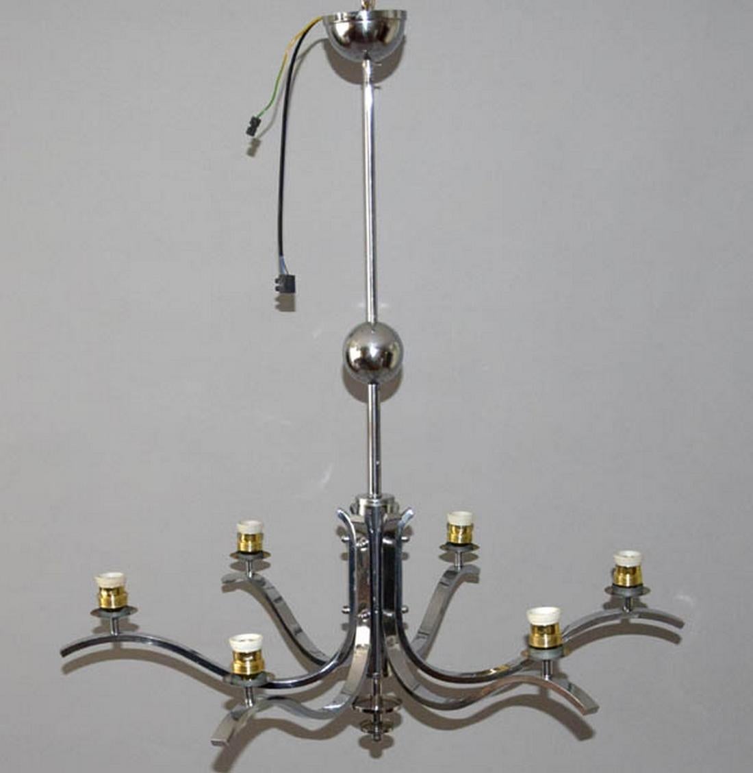1920s Big Functionalism Art Deco Chandelier For Sale at 1stDibs | 1920 ...