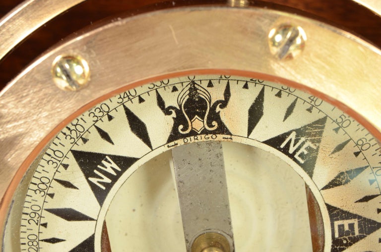 1920s Brass Nautical Dirigo Seattle Compass Antique Marine Navigation ...