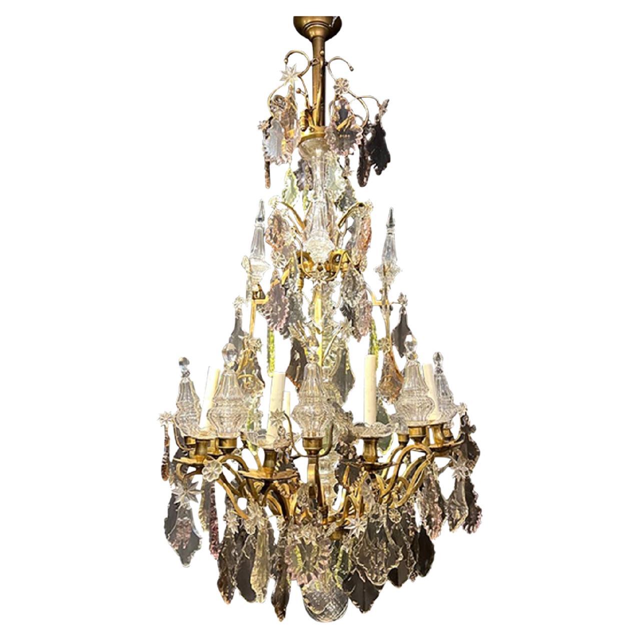 Bronze 1920s Bowl Chandelier For Sale at 1stDibs