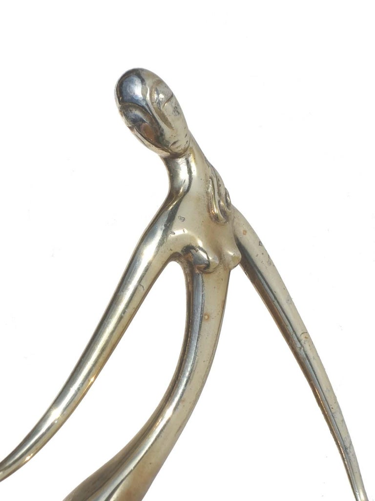 1920s by Franz Hagenauer Weiner Werkstatte Austria Silver Metal Pair of ...