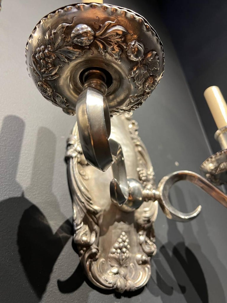 1920’s Caldwell Silver Plated Sconces For Sale at 1stDibs