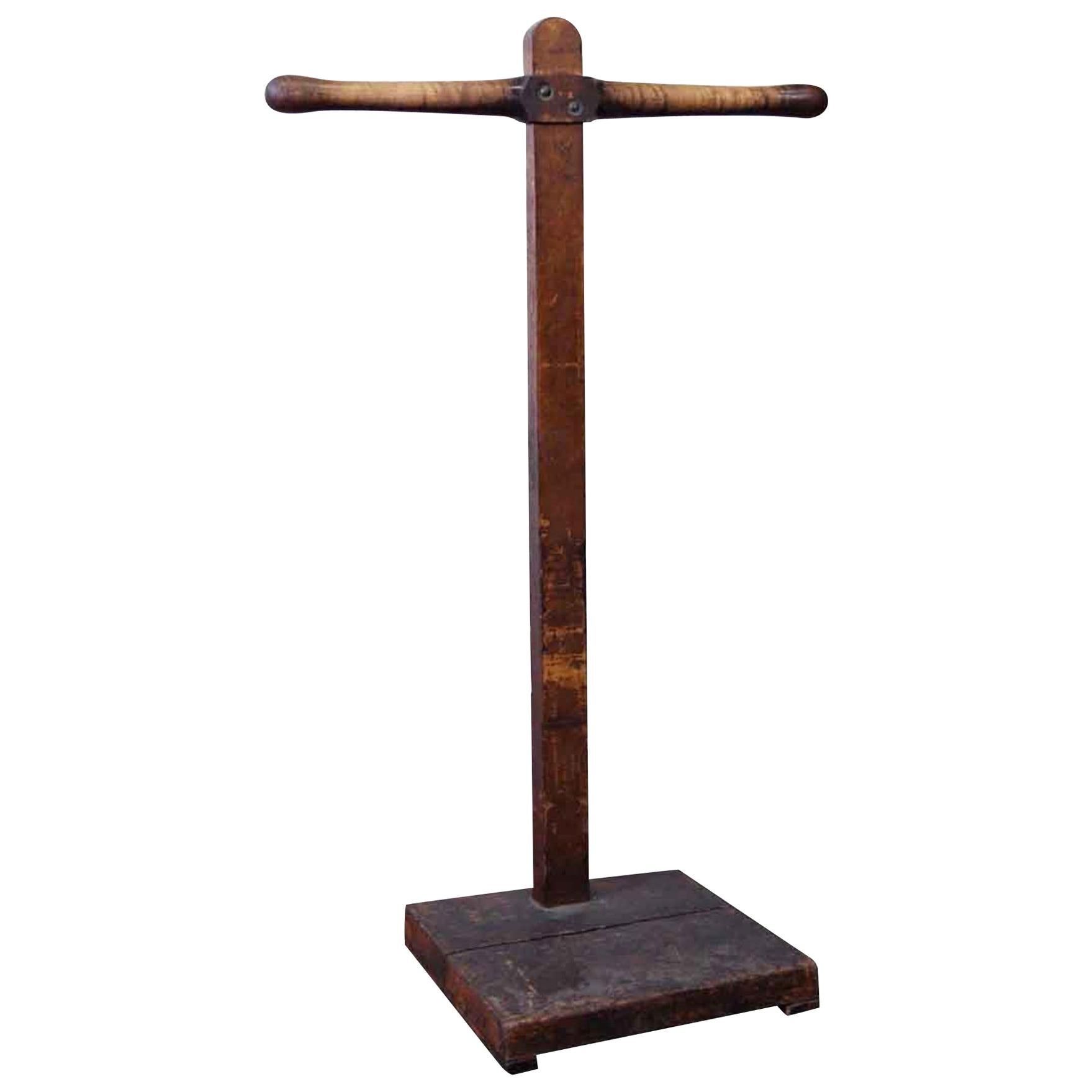 1920s Carved Tailor Shop Maple T Rack from Manhattan For Sale at ...