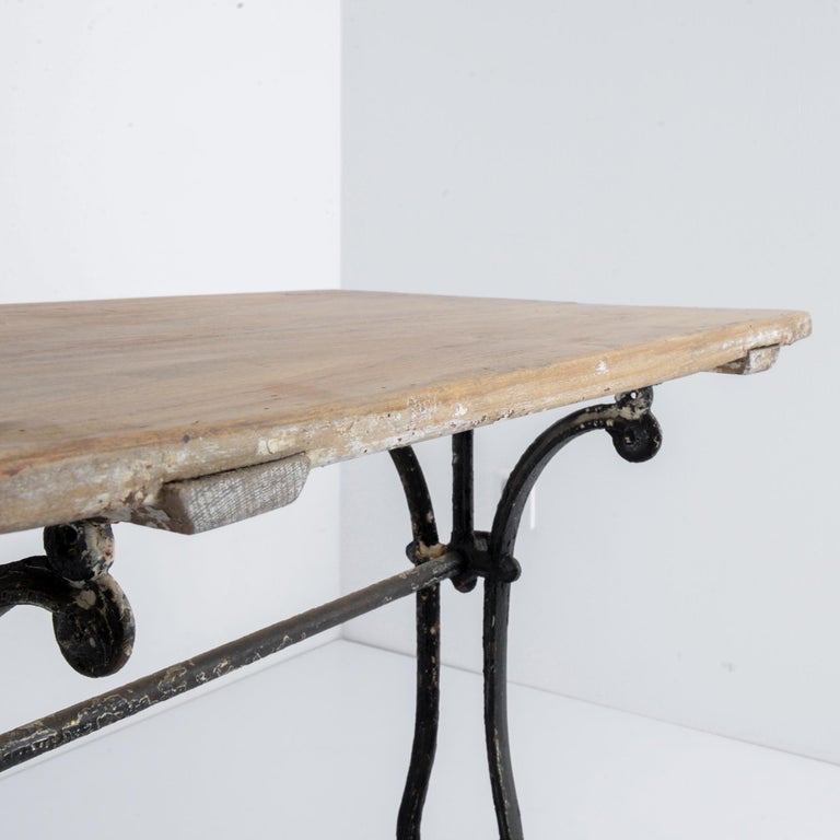 1920s Cast Iron French Bistro Table at 1stDibs