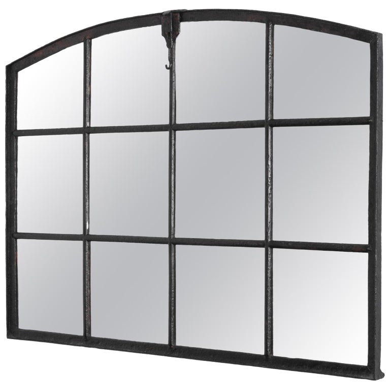 1920s Czech Mirrored Arched Factory Window at 1stDibs