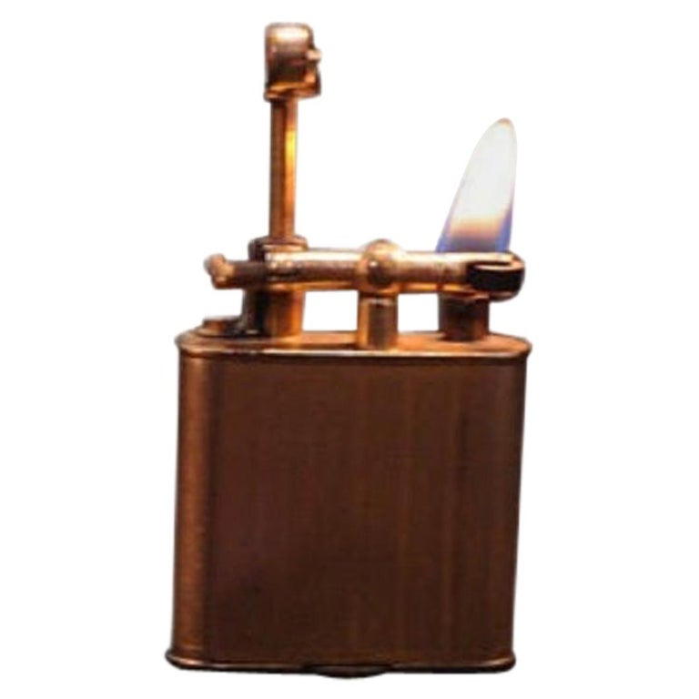 1920s Dunhill Unique Gold-Plated Petrol Lighter, Good Working Order For ...