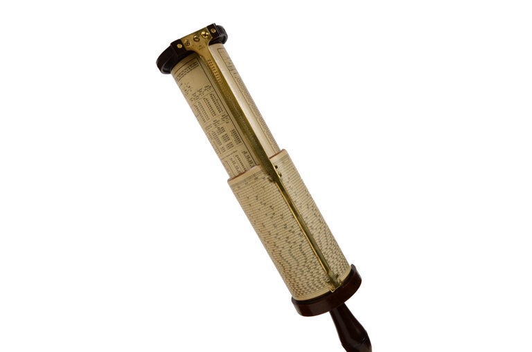 1920s Ebonite and Brass Spiral Fuller Slide-Rule Antique Scientific ...