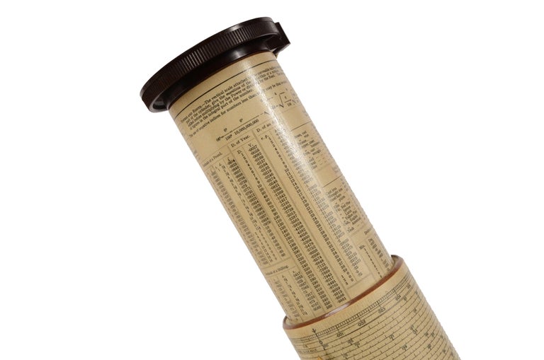 1920s Ebonite and Brass Spiral Fuller Slide-Rule Antique Scientific ...