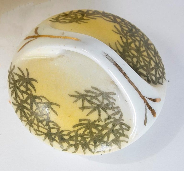 1920s English Porcelain Pitcher Decorated with Birds and Bamboo For ...